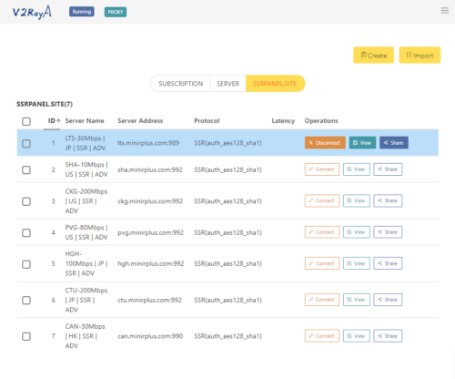 测试v2rayA作为中转服务器使用